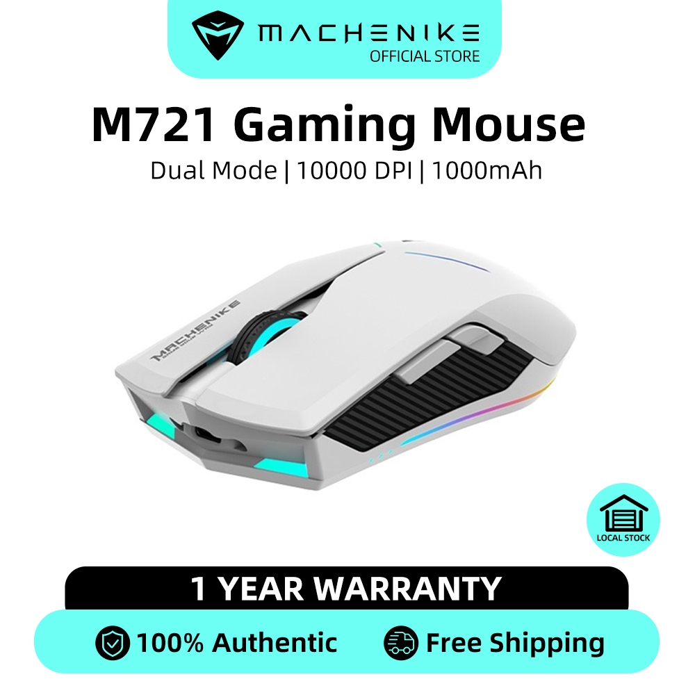 Machenike M721 Dual-Mode Gaming Mouse Wired/2.4G Wireless RGB 1000mAh ...