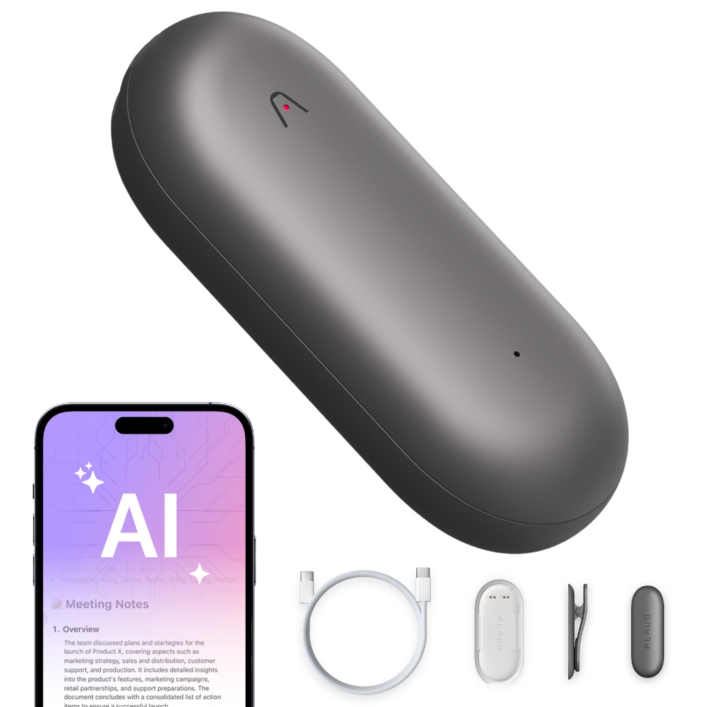 [Official] Plaud NotePin Wearable AI Voice Recorder, AI Note Taker ...