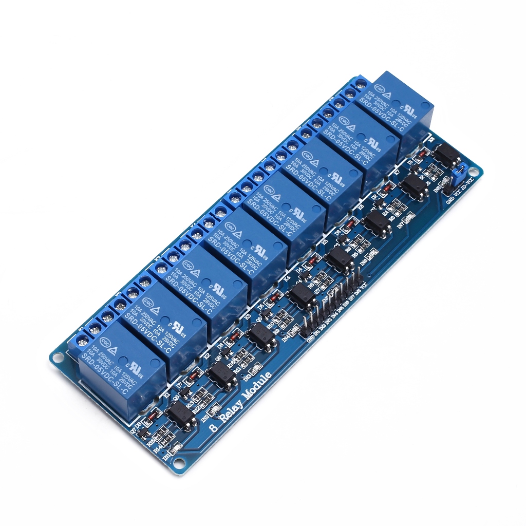 8-Channel Relay Module 5V12V with Optocoupler Isolation Support AVR/51/PIC Microcontroller ...