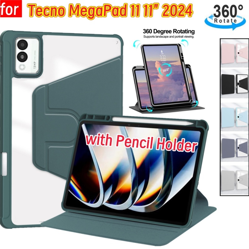 For with Pencil Holder Case Tecno Mega pad Megapad 11 Case 11 inch 2024 ...