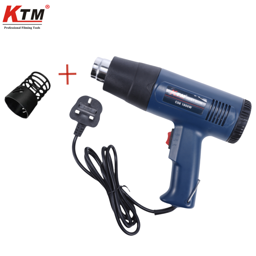 KTM EU/US 1800W Adjustable Industrial Electric Hot Air Gun Stepless ...