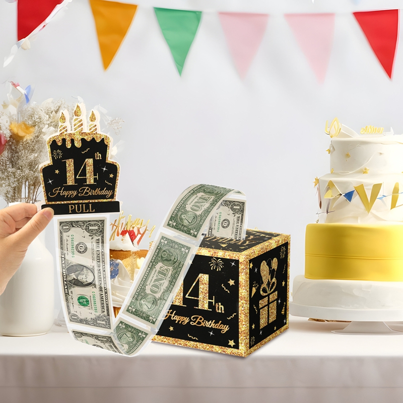 18th Birthday Gift Ideas Pull Out Gift Box Birthday Surprise Money ...