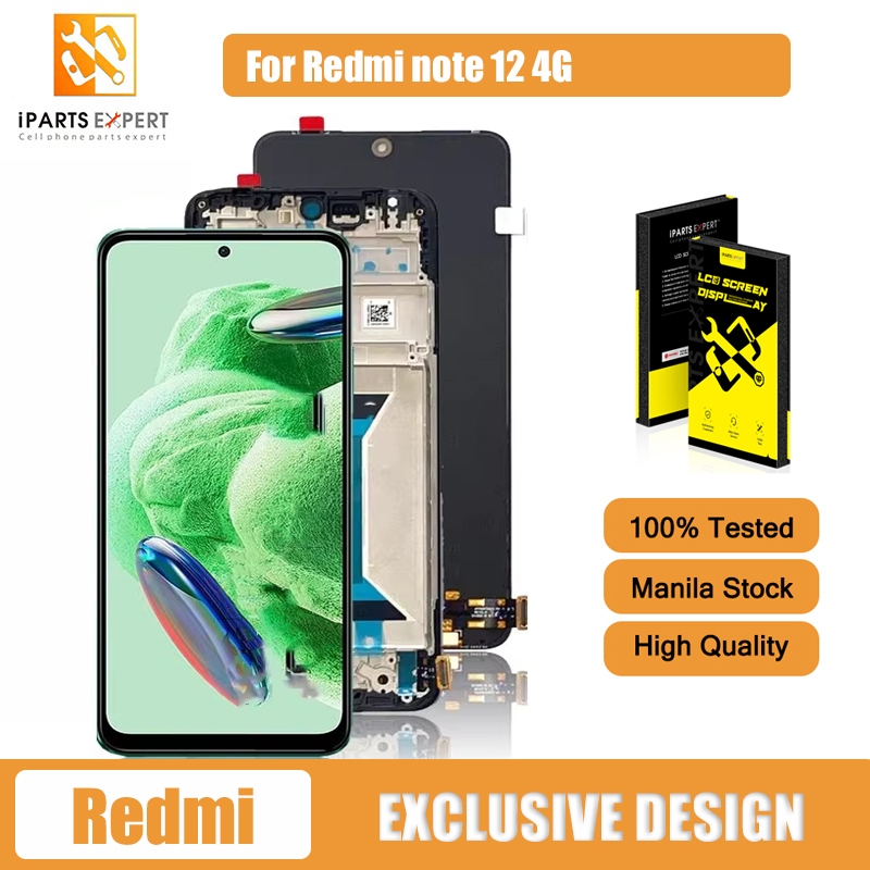 IPARTSEXPERT LCD for Xiaomi Redmi Note 12 4G 23021RAAEG 23021RAA2Y Lcd Display Touch Screen with ...