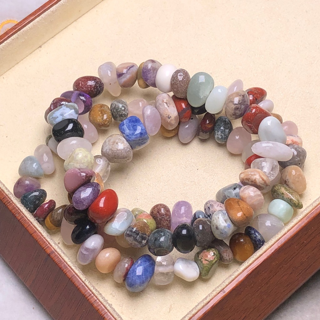 Natural Duobao Freeform Bracelet - Flowing Radiance of All Wonders ...