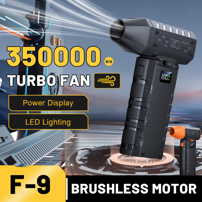 Mini Handheld Turbo Jet Fan, High-speed 130,000 RPM Brushless Mini Air ...