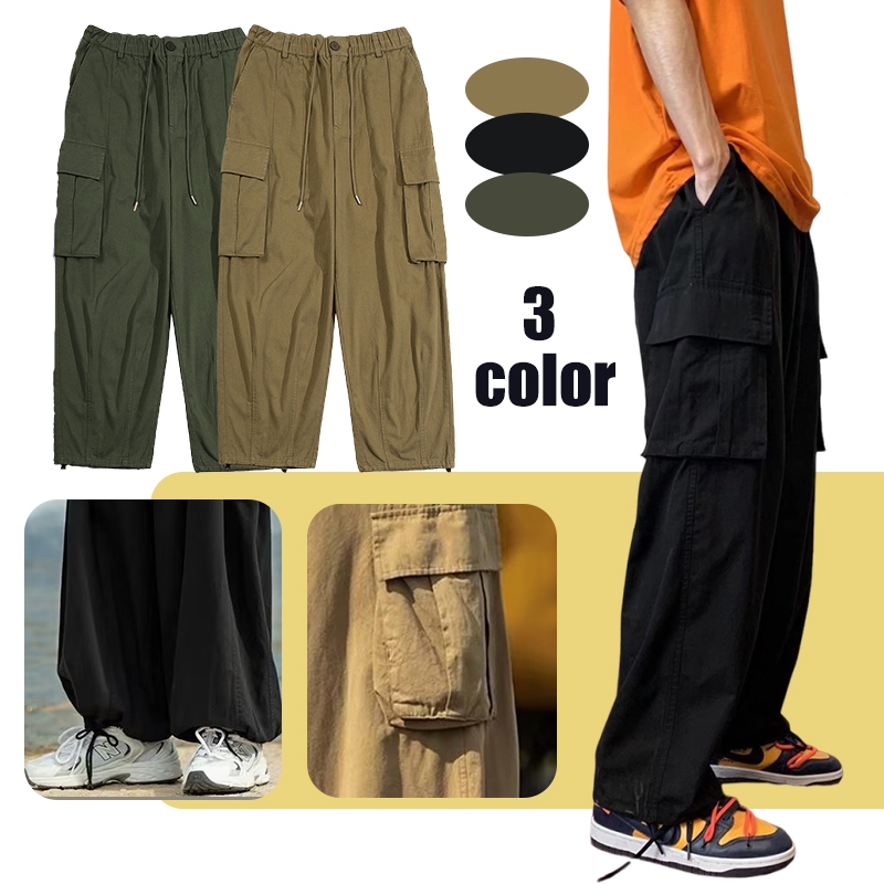 [COD & Ready stock]Cargo Pants For Men Jogger Pant For Men White Pants ...