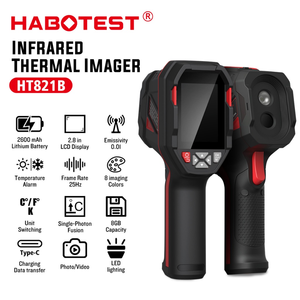 HABOTEST HT821 Handheld Industrial Infrared Thermal Imaging Camera ...