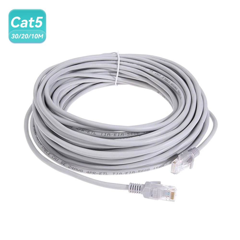Hamrol 30M/20M/10M CAT5 Cat5 2.1mm/5.5mm Ethernet Network Cable RJ45 Cable Internet LAN Cable ...
