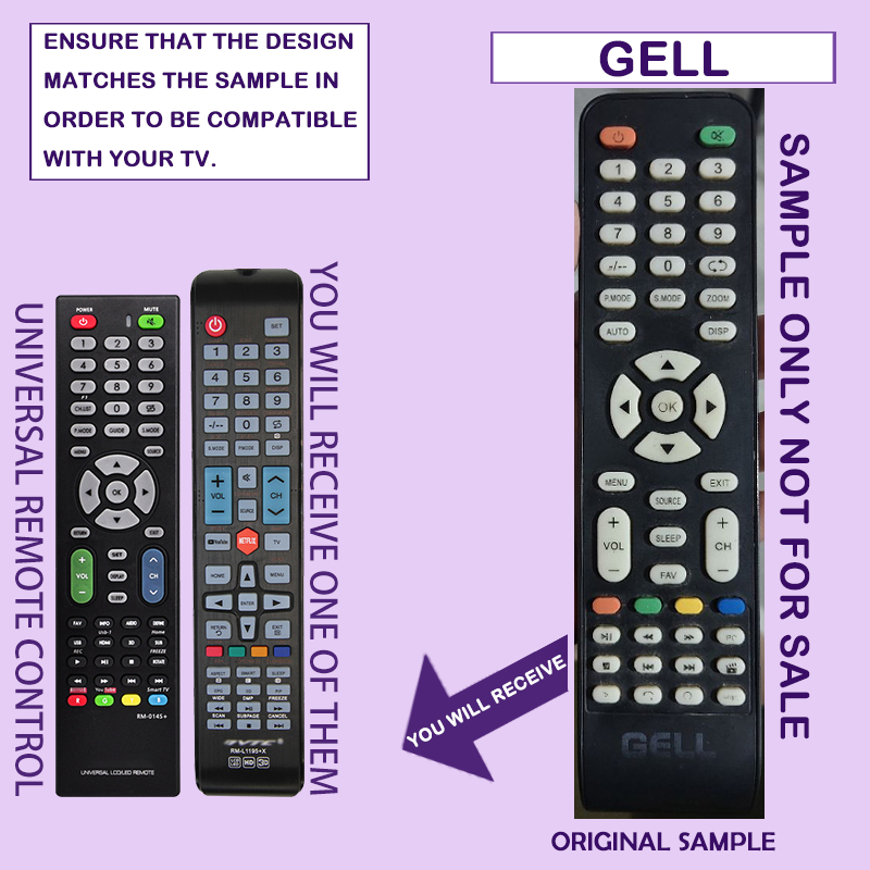 100% Universal remote control for gell smart tv remote na universal na ...