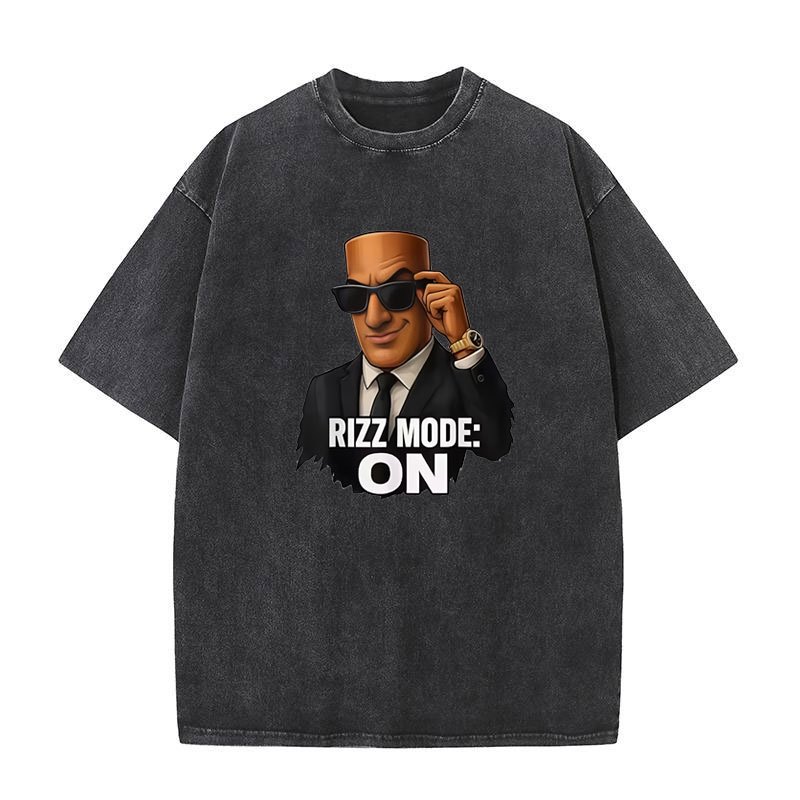 Tung Tung Tung Sahur Rizz Mode on Italian Brainrot Meme T-Shirt Men's ...