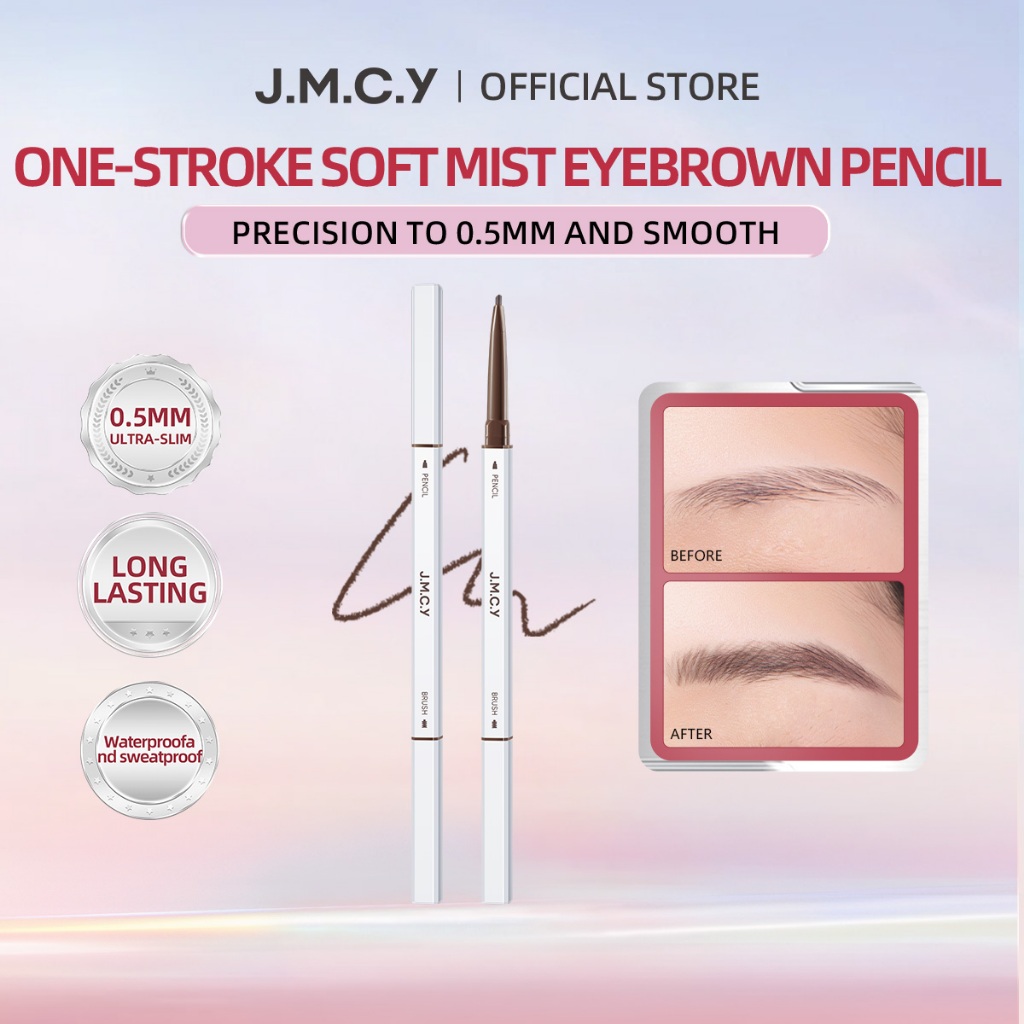 JMCY Sweatproof Double-Headed Eyebrow Pencil Ultra-Fine Head Ultra-Fine ...