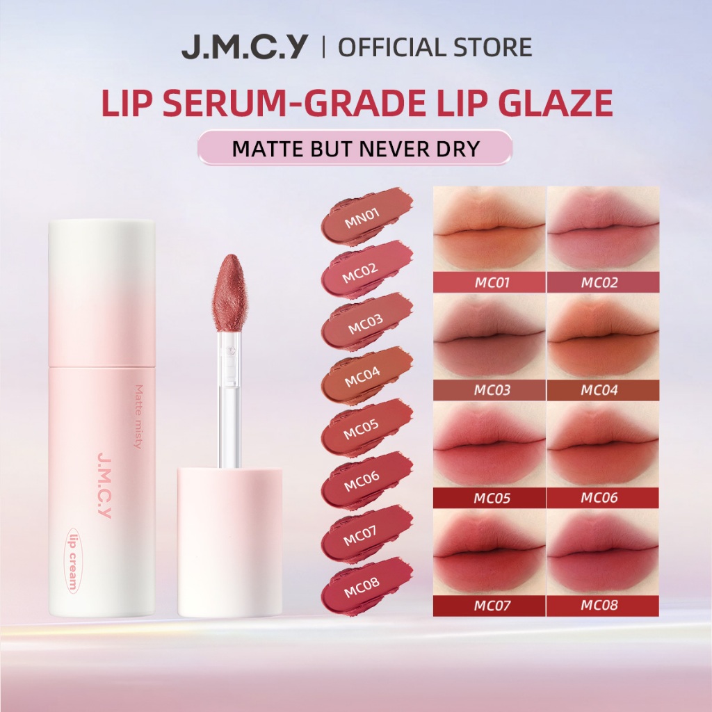 [ MINI SIZE SPF 15 ] JMCY Matte Lip Cream Cloud Lip Stain 24 Hour Long ...
