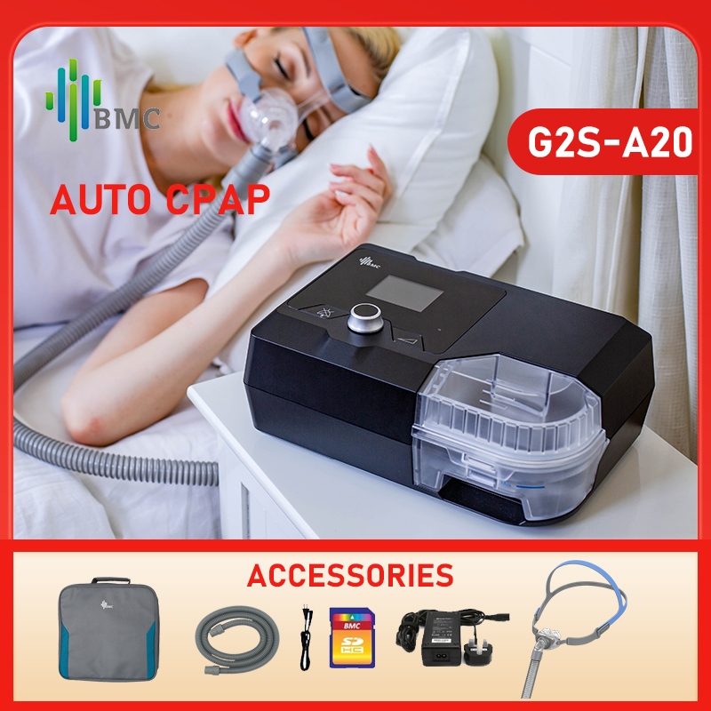 BMC G2SA20 Auto CPAP Machine with BMC P2 CPAP Nasal Pillow Mask 3Pin ...