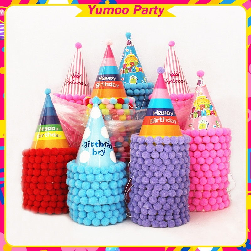 Handmade Decorative Cake Party Hat Children's Happy Birthday Hat ...
