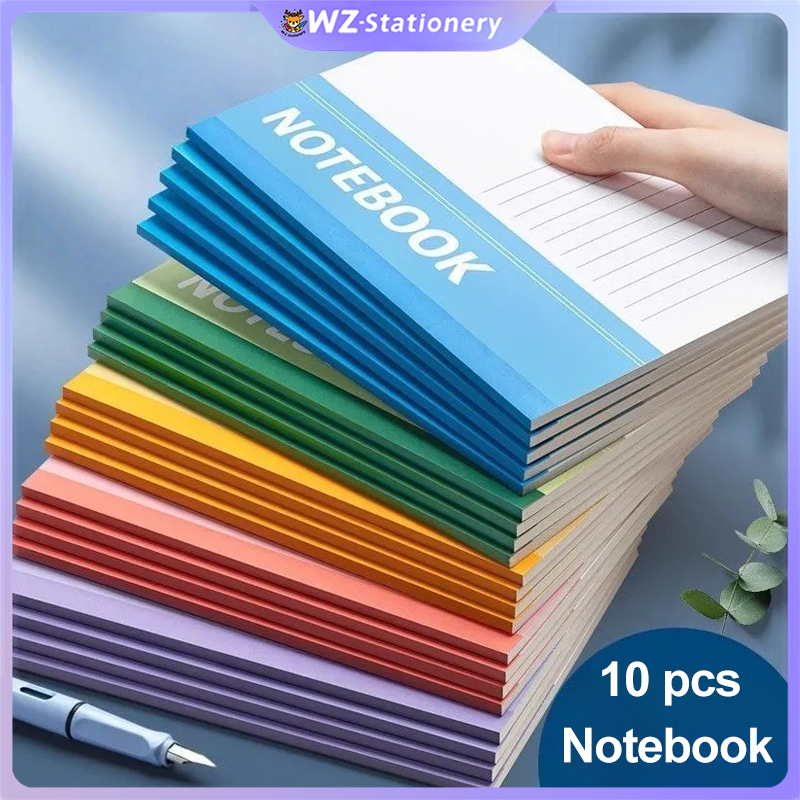 【10 Pcs/Set】A5 Notebook 80 Pages For High School Notebook School ...