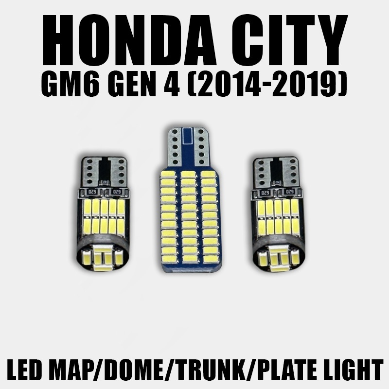 FOR Honda City GM6 Gen 4 2014 2015 2016 2017 2018 2019 LED Map Dome ...