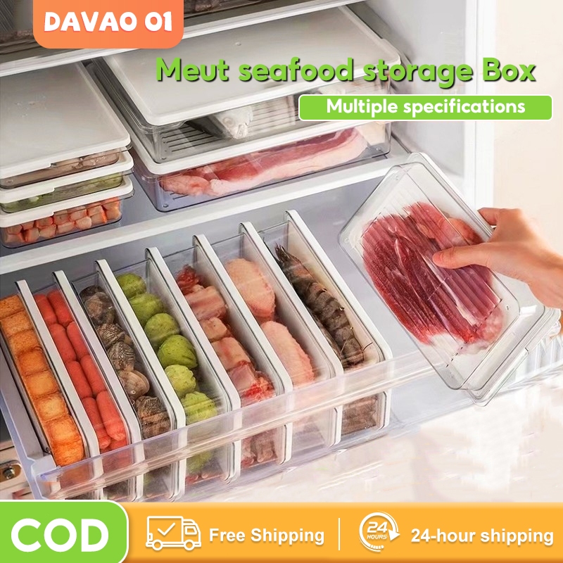 Davao01 Refrigerator Food Organizer Transparent Food Storage Container ...