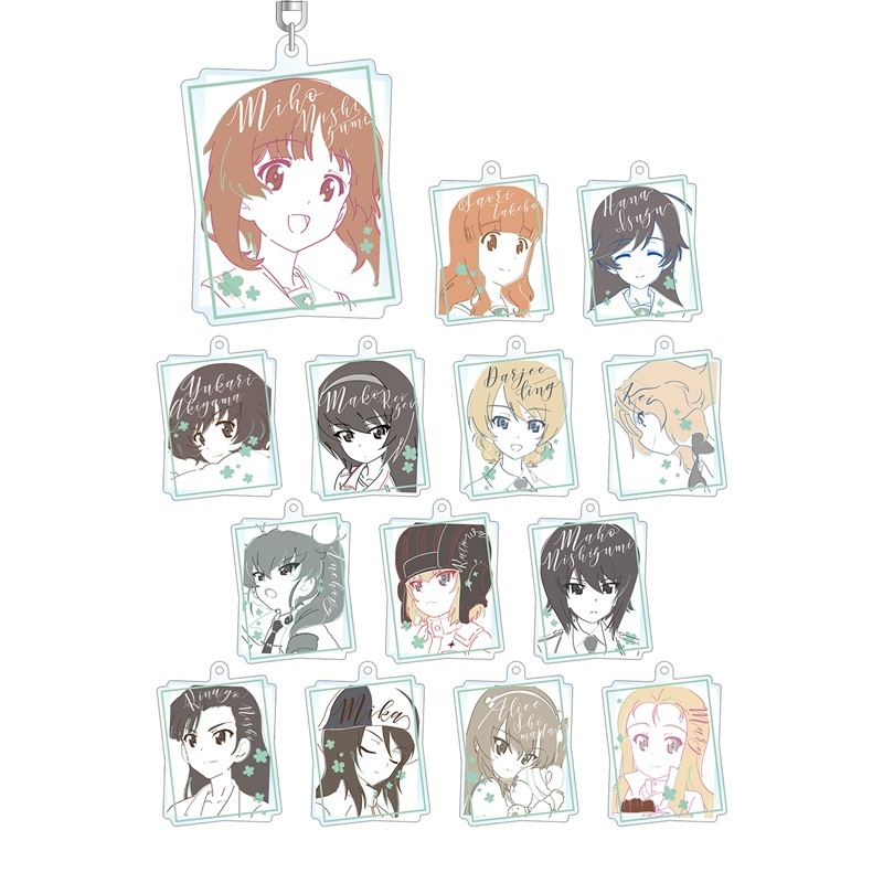 Girls und Panzer Final Chapter Lette-Graph Acrylic Keychain-Trading ...