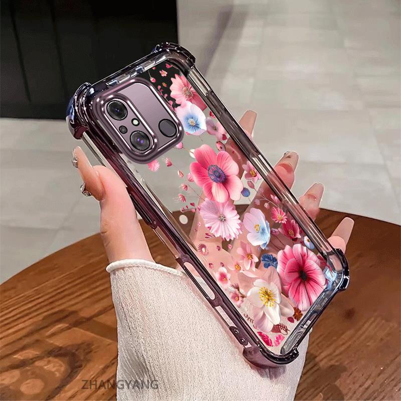 Case For Redmi 12c Aesthetic electroplated shockproof phone case high ...