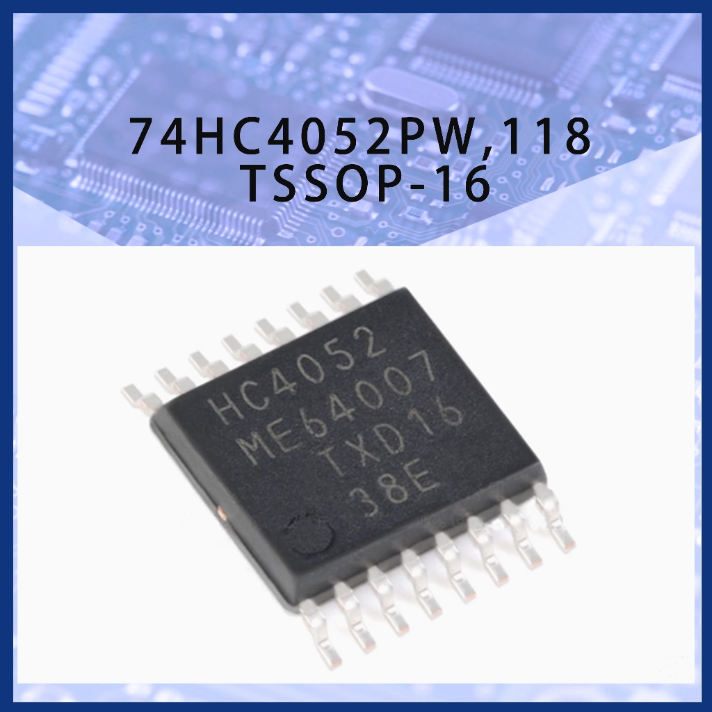 HC4052 74HC4052PW,118 TSSOP-16 dual 4-channel analog multiplexer chip ...