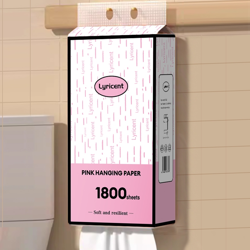 New Design Pink wall pull down Tissue soft napkin L Size 4 Ply Paper ...