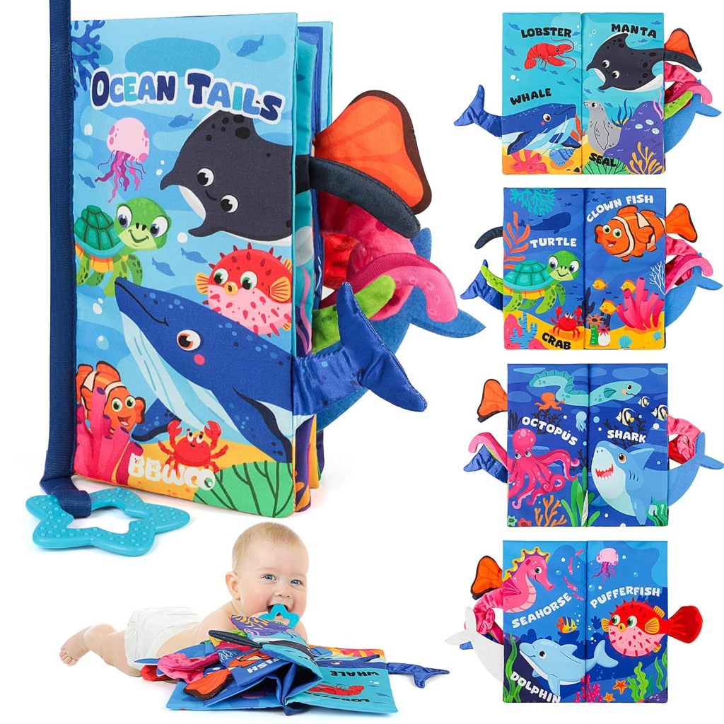 iBliver Soft Baby Books 0-6 Months, Baby Montessori Toys for Babies ...