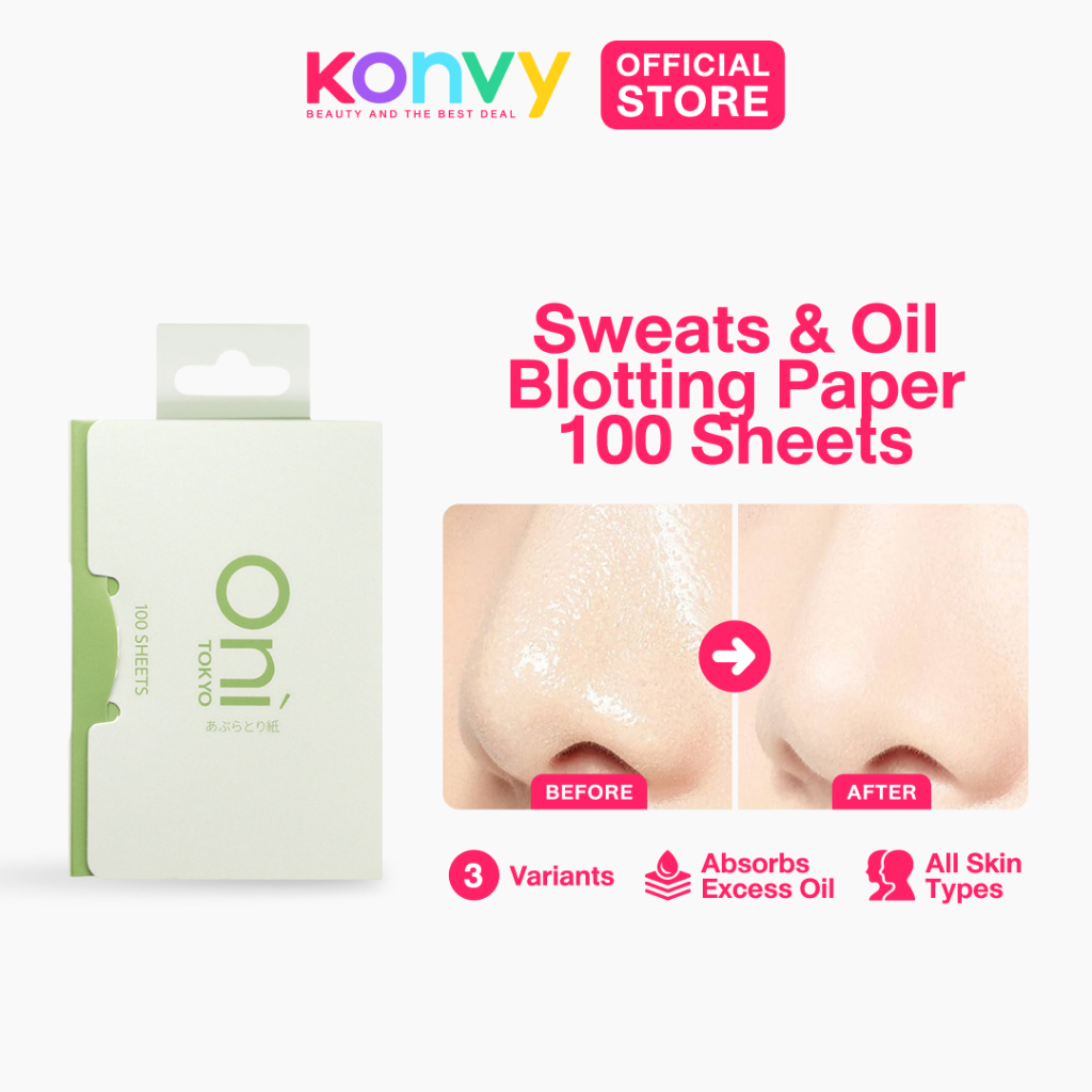 Oni Sweats & Oil Blotting Paper 100 Sheets (Oil-Control Film, Acne ...
