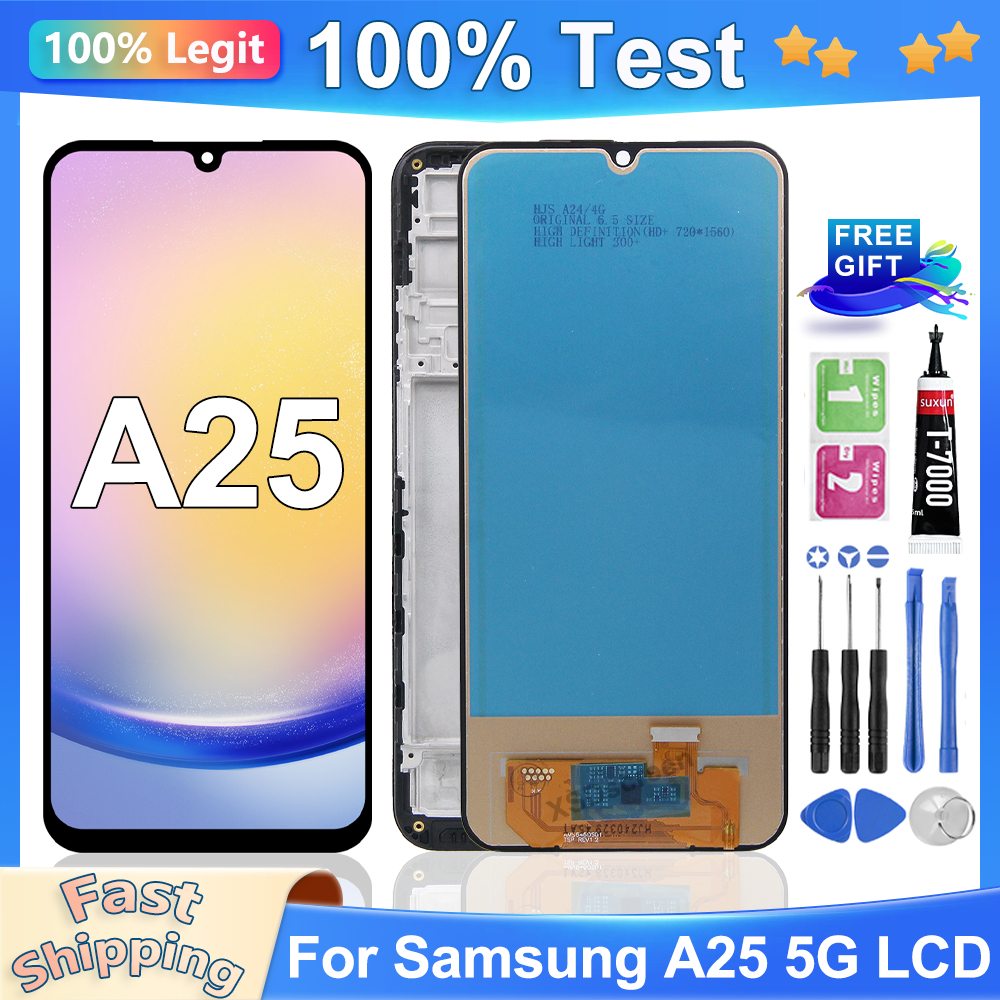 For Samsung Galaxy A25 LCD Display SM-A256 Touch Screen Digitizer ...