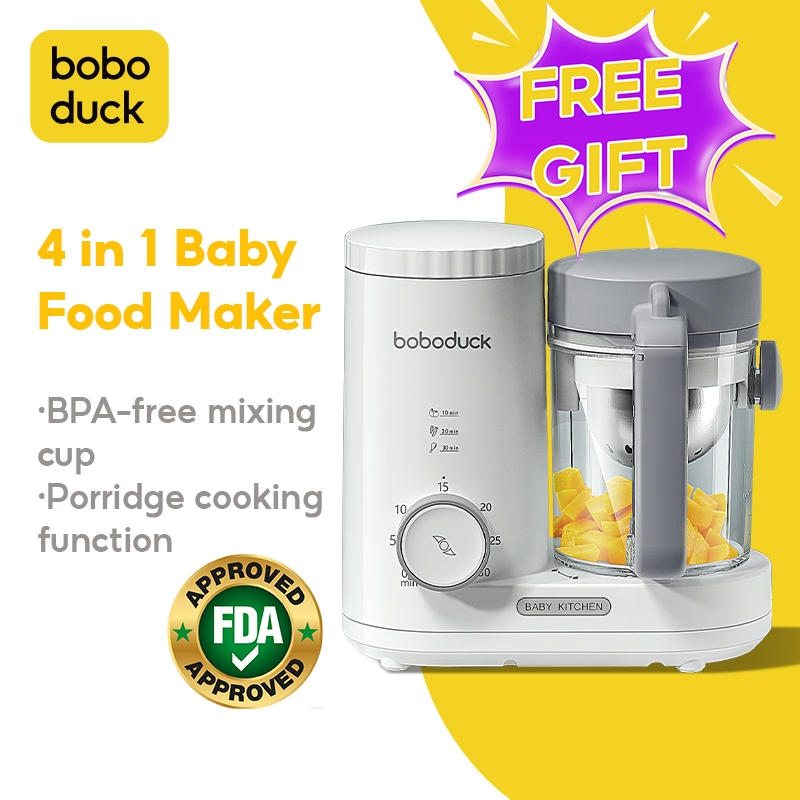Boboduck 4 in1 Baby Food Processor Maker Blender Grinder Heating ...