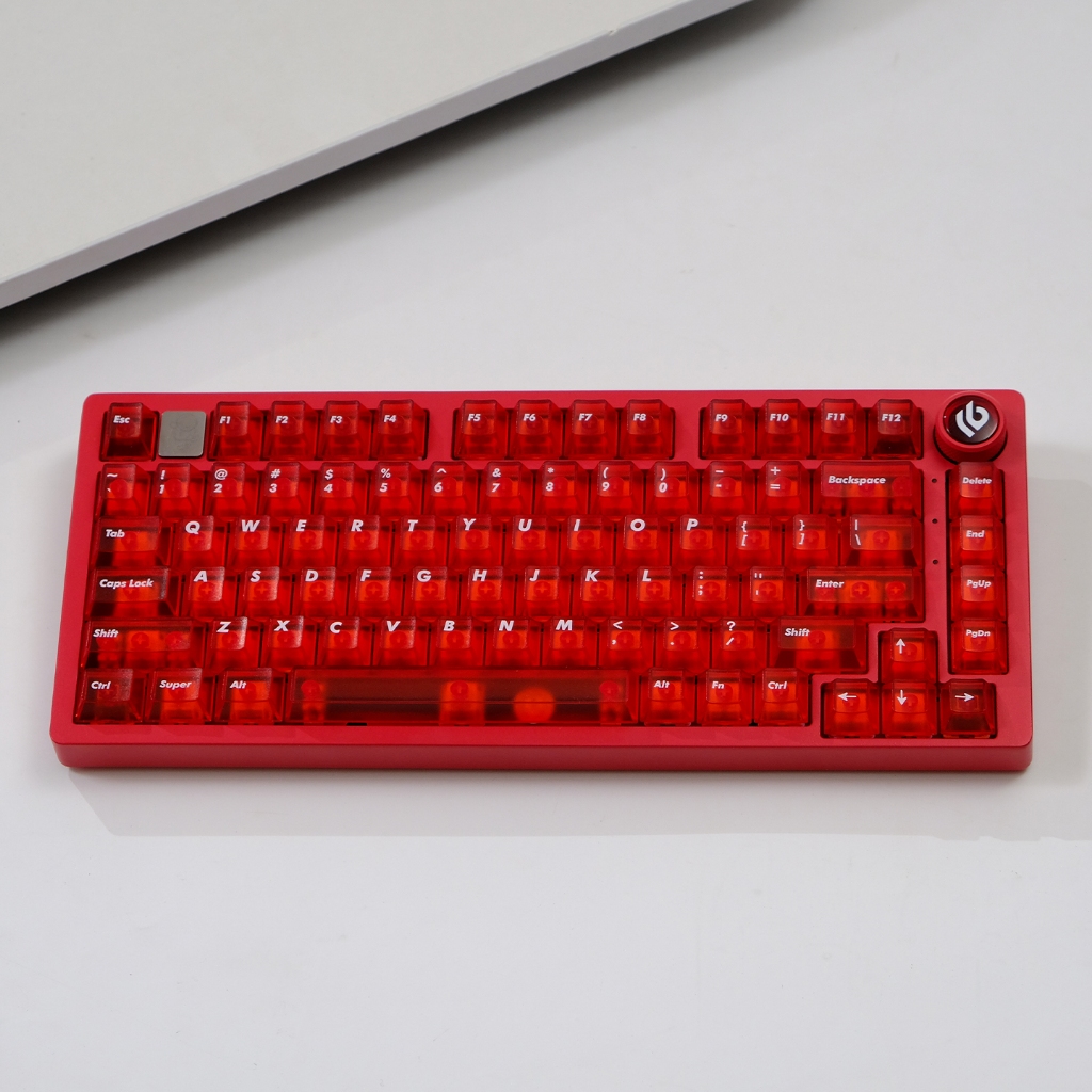 Aifei Foggy Transparent Red Keycaps RGB matte 122 keys set for ...