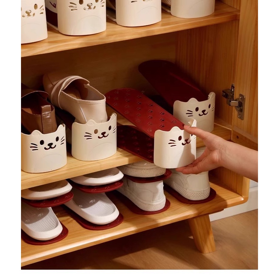 Shoe Rack Double-layer Shoe Bracket Adjustable Shoe Storage Rack Shoe ...