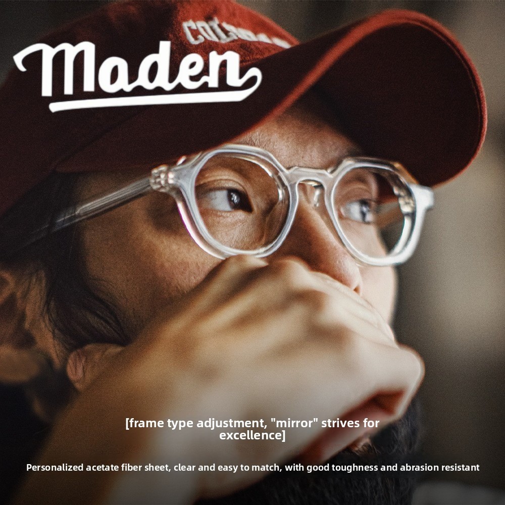 MADEN brand retro classic Crown Panto glasses Japanese round frame ...