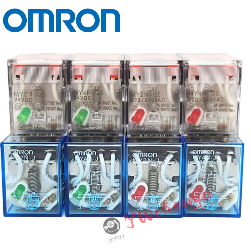 Omron Small Intermediate Relay MY2N-J MY3N-J MY4N-J LY3N-J LY4N-J LY2N-J AC220V DC24 | Shopee ...