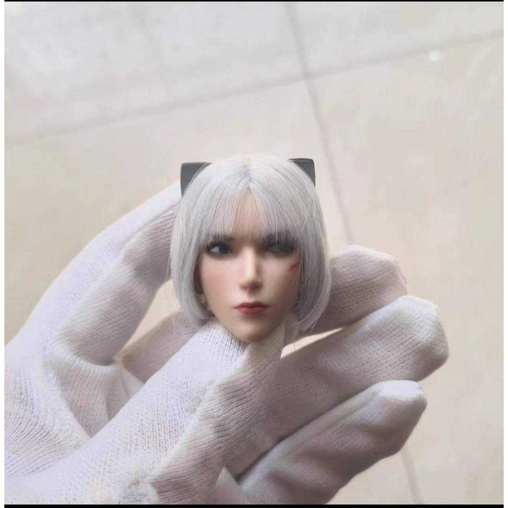 Verycool female assassin head sculpture 1/6 female soldier head ...