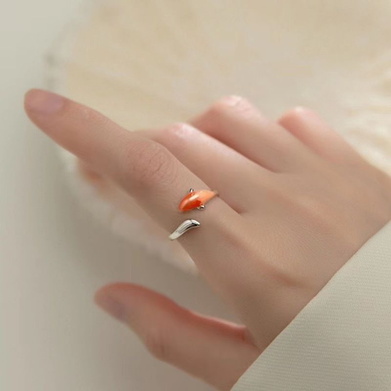 Koi Fish Adjustable Lucky Ring Open Design Feng Shui Wealth Gift ...