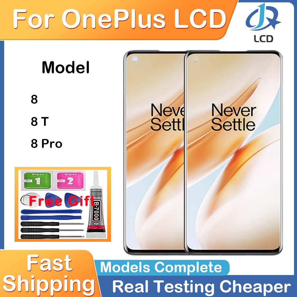 For AMOLED Oneplus 8 8T 8 Pro LCD Display Touch Screen Replacement ...