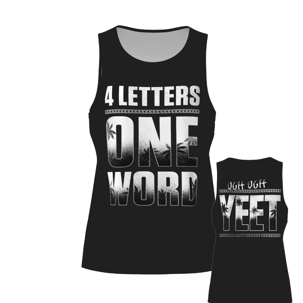 2025 Men's Black Jey Uso Four Letters, One Word Tank | Shopee Philippines