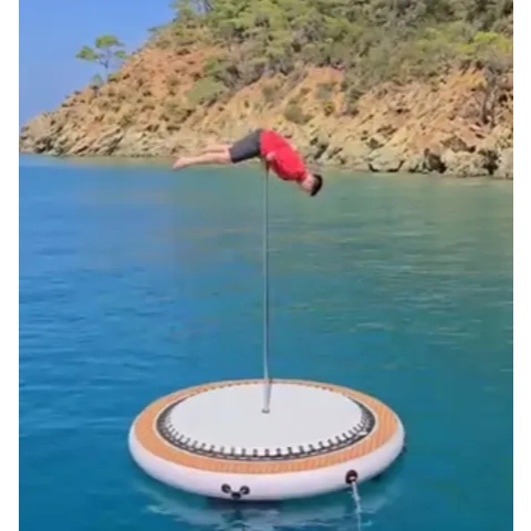 Various sizes Inflatable floating dance pole platform, inflatable water ...