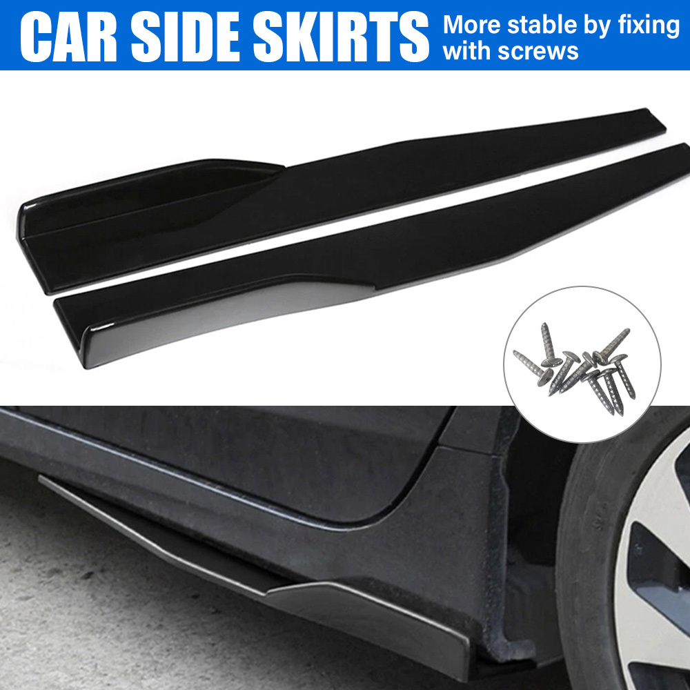 2Pcs Of Glossy Black Car Universal Blade Side Shovel 74.5Cm Car Side ...
