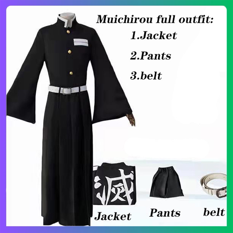 Anime Demon Slayer Tokitou Muichirou Cosplay Costume Kimetsu No Yaiba ...