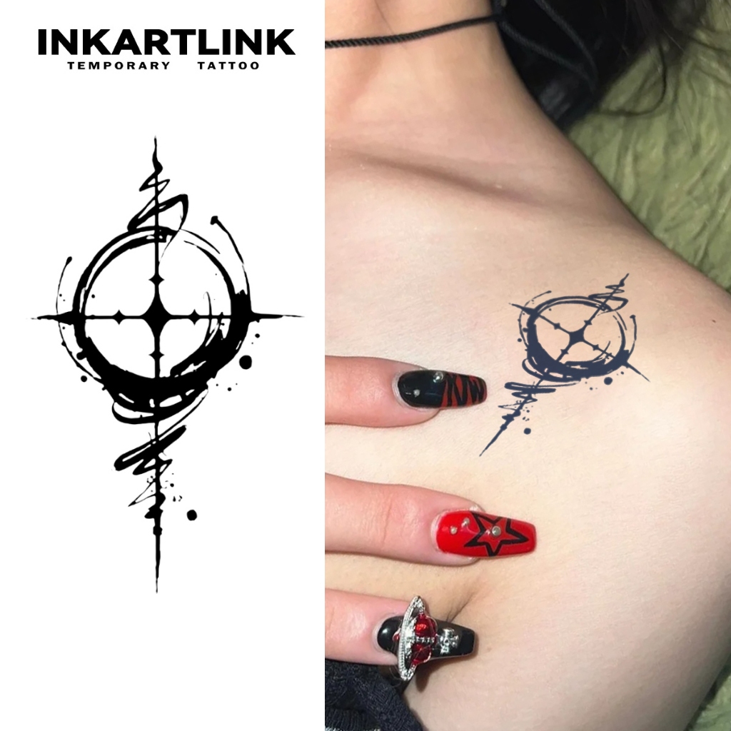 Inkartlink Aiming Temporary Tattoo Stickers, Waterproof Long-lasting ...