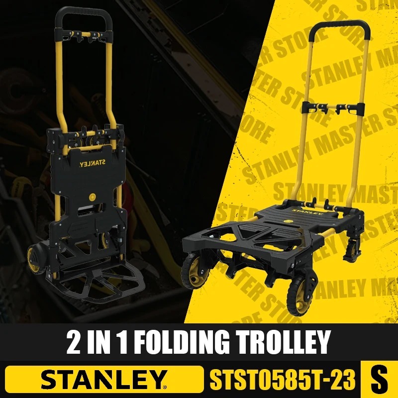 STANLEY STST0585T-23 2in1 Folding Trolley Trailer Portable flatbed mini ...