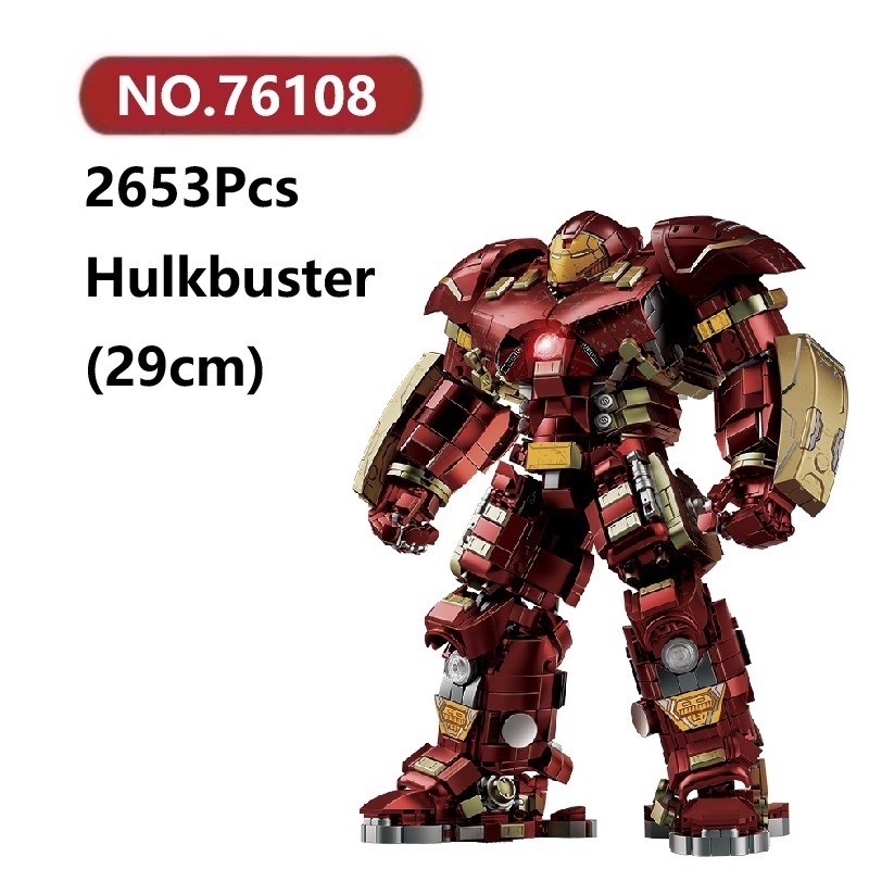Hulkbuster Building Blocks 2653 Pcs LEYI Mecha Bricks Toy Set | Shopee ...