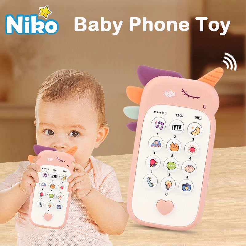 NIKO Baby Phone Toys Telephone Music Toy Early Educational Learning ...