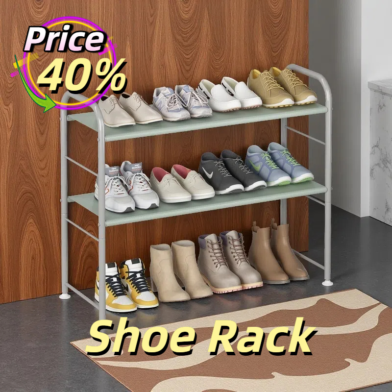 3 Layer Shoe Rack Stand Shoe Stockable Shoes Organizer Space Saving ...