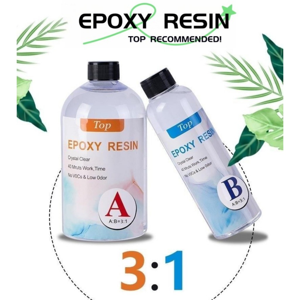 Epoxy Resin Set 1Kg (Hardener Included) 3:1 Ratio Jewelry Making ...