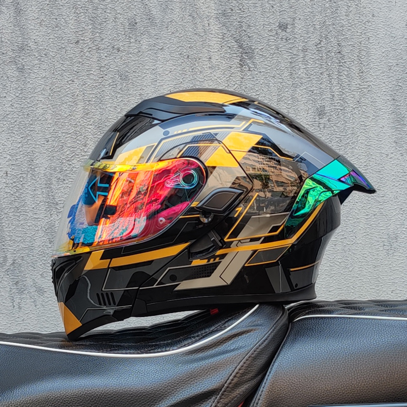 The latest modular flip motorcycle helmet with dual lens full face and ...