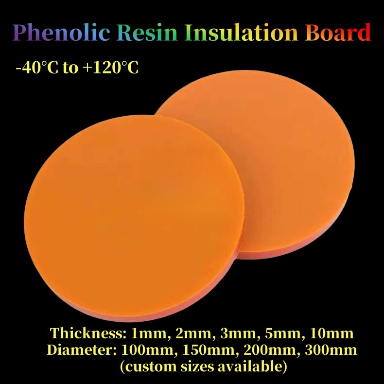 Orange Phenolic Insulation Board Circular Electric Wood Board Epoxy ...