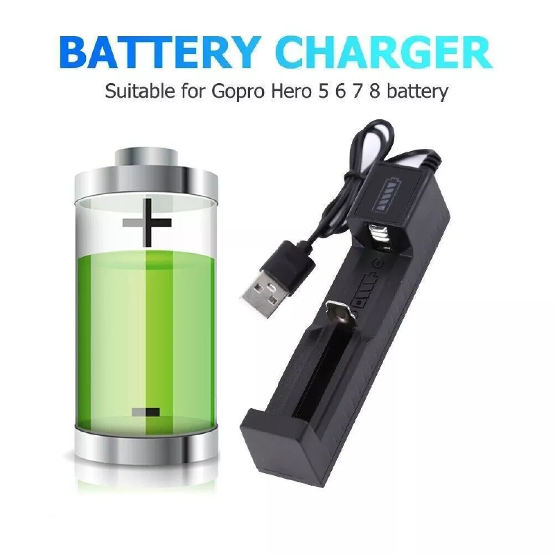 USB Charger Universal 1 Slot or 2 Slot 18650/26650/14500 Smart ...