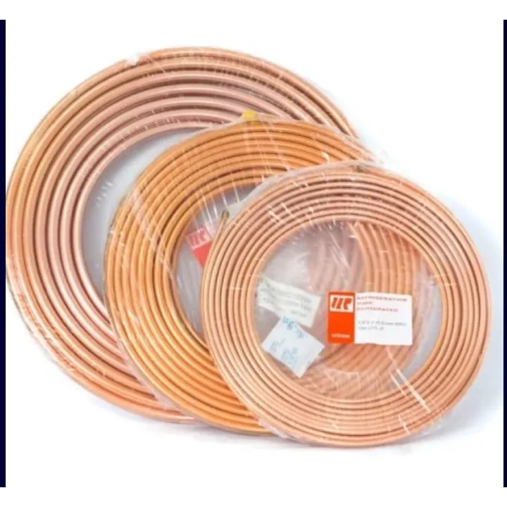 3m Copper Tube Refrigeration Copper Tubing Seamless Hollow Copper Pipe ...